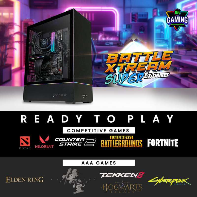 Promo Pc Rakitan Ek Gaming Battlextream Sup-exgamer - Core I7 Rtx 4070 ...