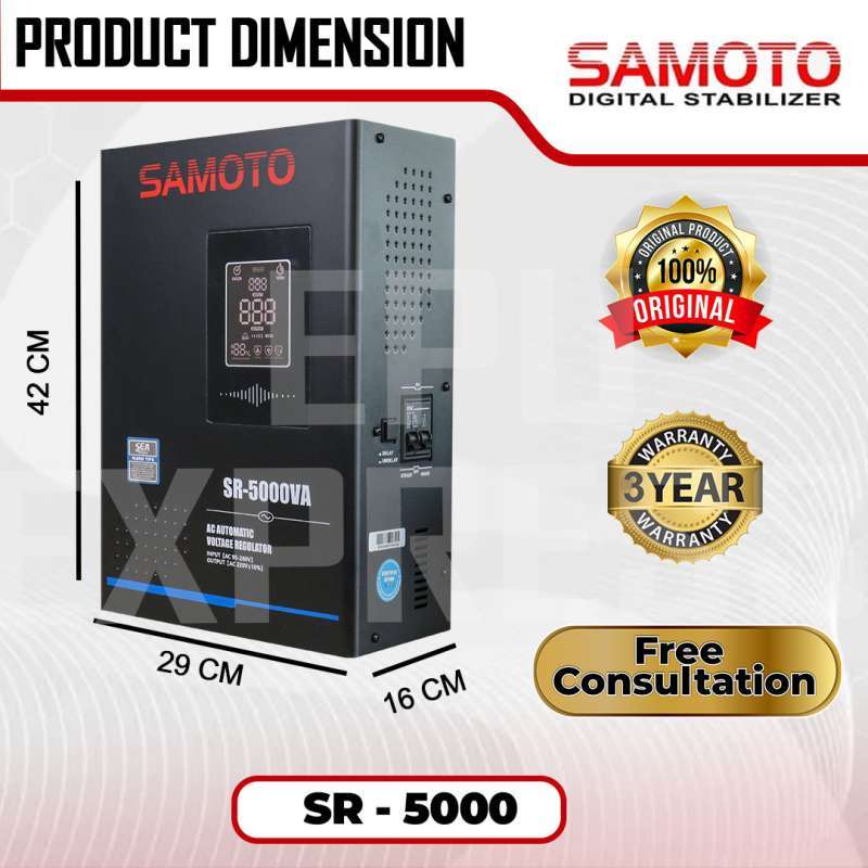 Promo Avr Stabilizer Samoto 5kva Stabiliser 5000va Stavol Listrik Smt ...