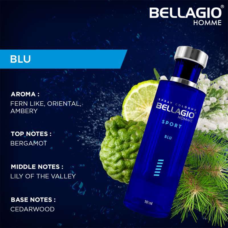 Promo Bellagio Sport Blue Blu Cologne Pria [100 Ml] Diskon 30% Di ...