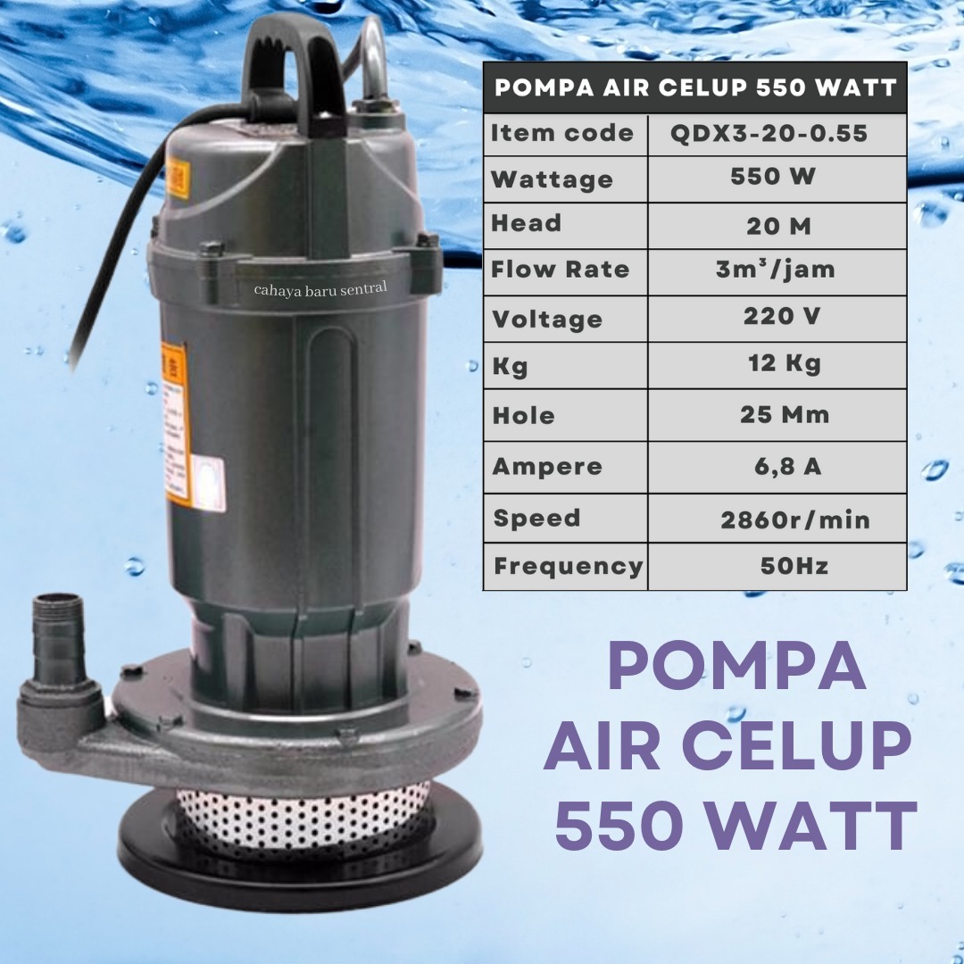 Jual Pompa Celup Air Kotor 750w 550w Submersible Water Pump Pompa Sawah Pompa Pertambangan Pompa ...