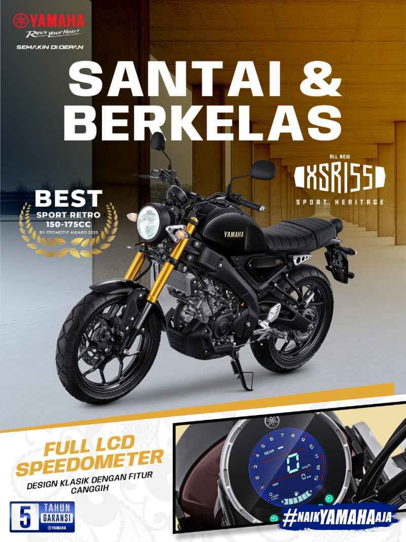 Harga Oli Yamaha Xsr 155 💯 Terbaru, Spesifikasi, & Kredit Juni 2026