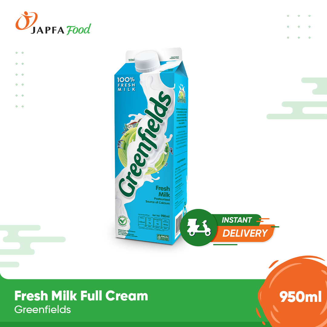 Promo Greenfields Fresh Milk Full Cream 950 Ml - 100% Fresh Milk Dari ...