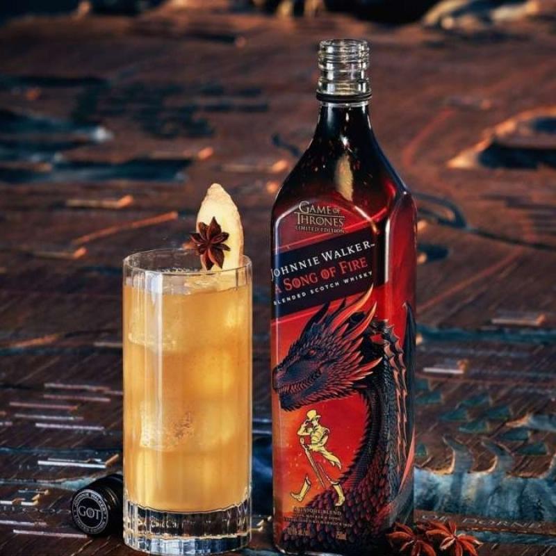 Promo Johnnie Walker Got A Song Of Fire Blended Scotch Whisky 1 Liter ...