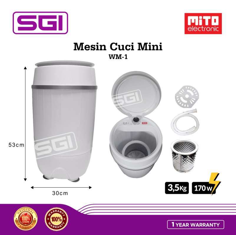 Jual Mito Wm1 Mesin Cuci Portable [3.5 Kg] Di Seller Sgi - Sgi Store ...