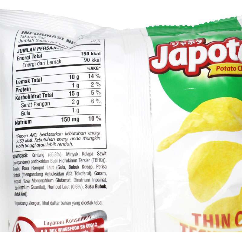 Jual Japota Keripik Kentang Umami Japanese Seaweed 68 g di Seller ...