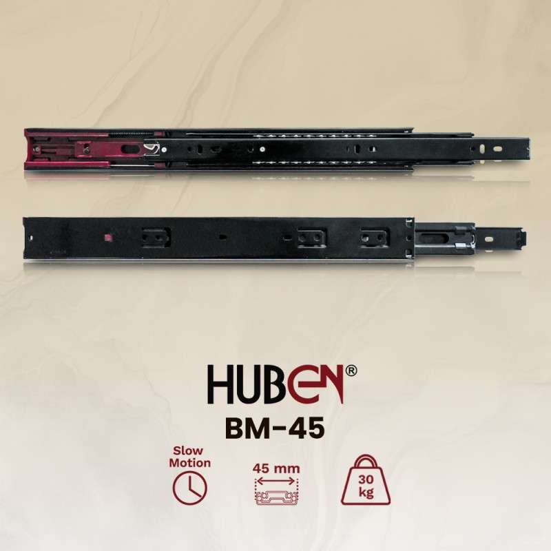 Jual 1 Box Rel Laci Double Full Extension Slow Motion Sm Bm Soft Close ...