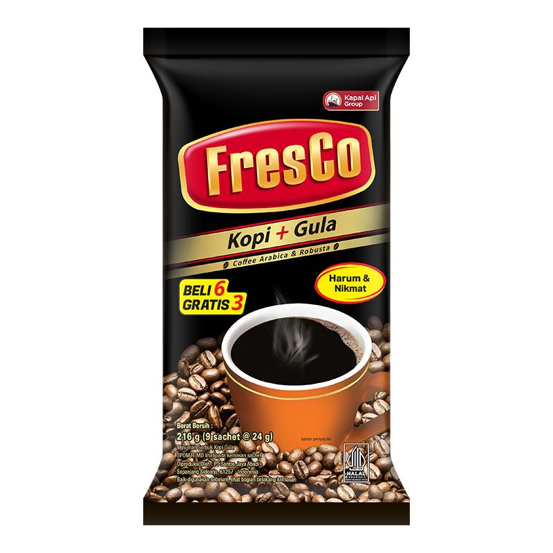 Promo Fresco Kopi Instan Kopi + Gula 9 X 24 G Diskon 12% Di Seller ...