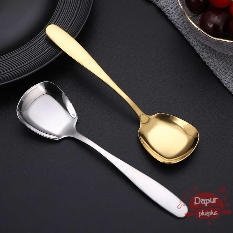 Jual Sendok Makan Persegi | Sendok Sup Petak| Sendok Sop Datar | Sendok ...