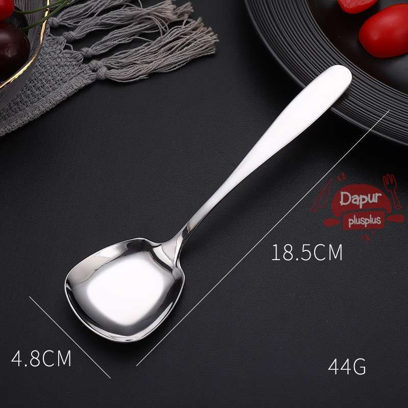 Jual Sendok Makan Persegi | Sendok Sup Petak| Sendok Sop Datar | Sendok ...