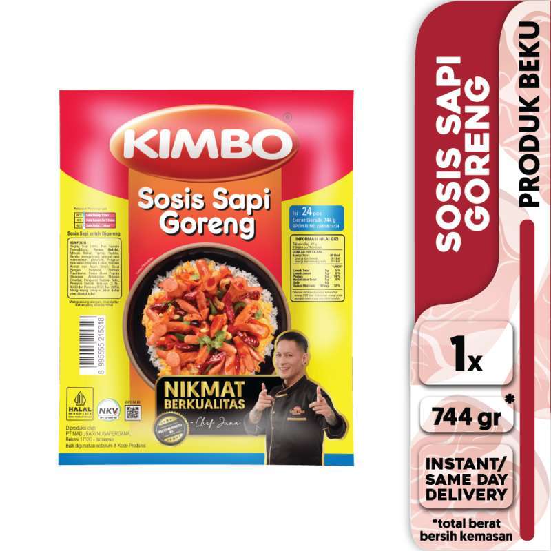 Promo Kimbo Sosis Sapi Goreng [24 Pcs] Diskon 14% Di Seller Kimbo ...
