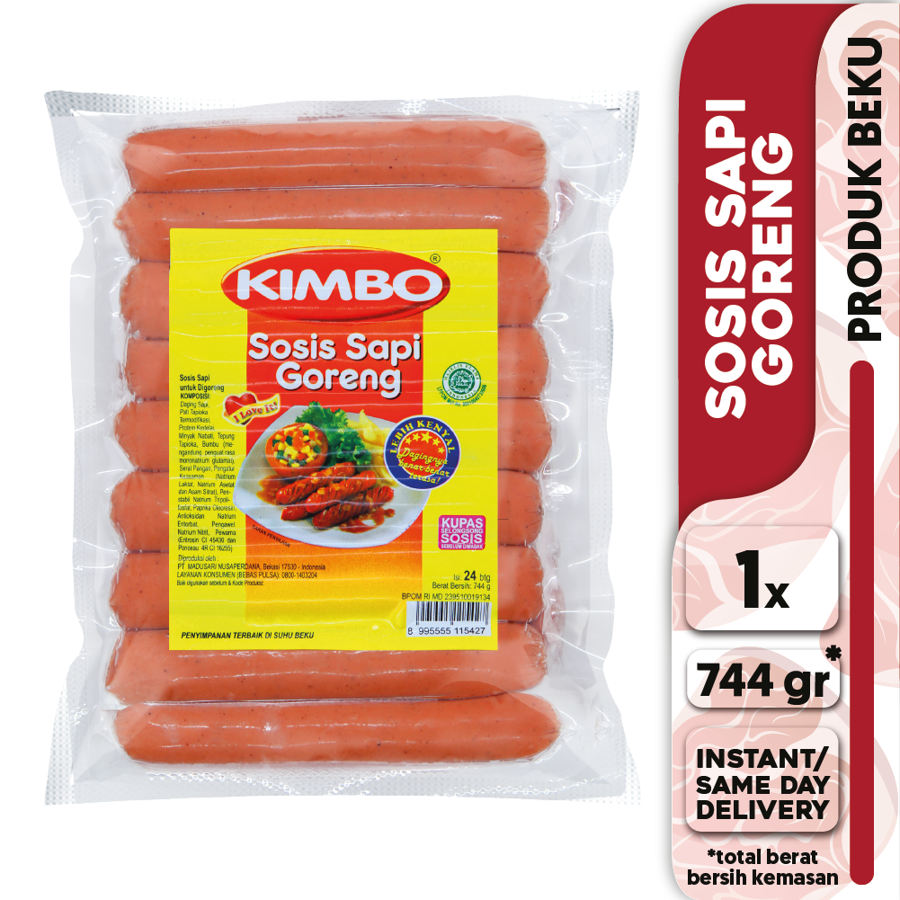 Promo Kimbo Sosis Sapi Goreng [24 pcs] Diskon 28% di Seller KIMBO ...