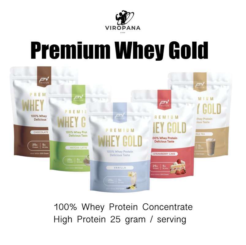Jual Provus Premium Whey Gold 2 Lbs 900 Gram - Whey Protein Concentrate ...