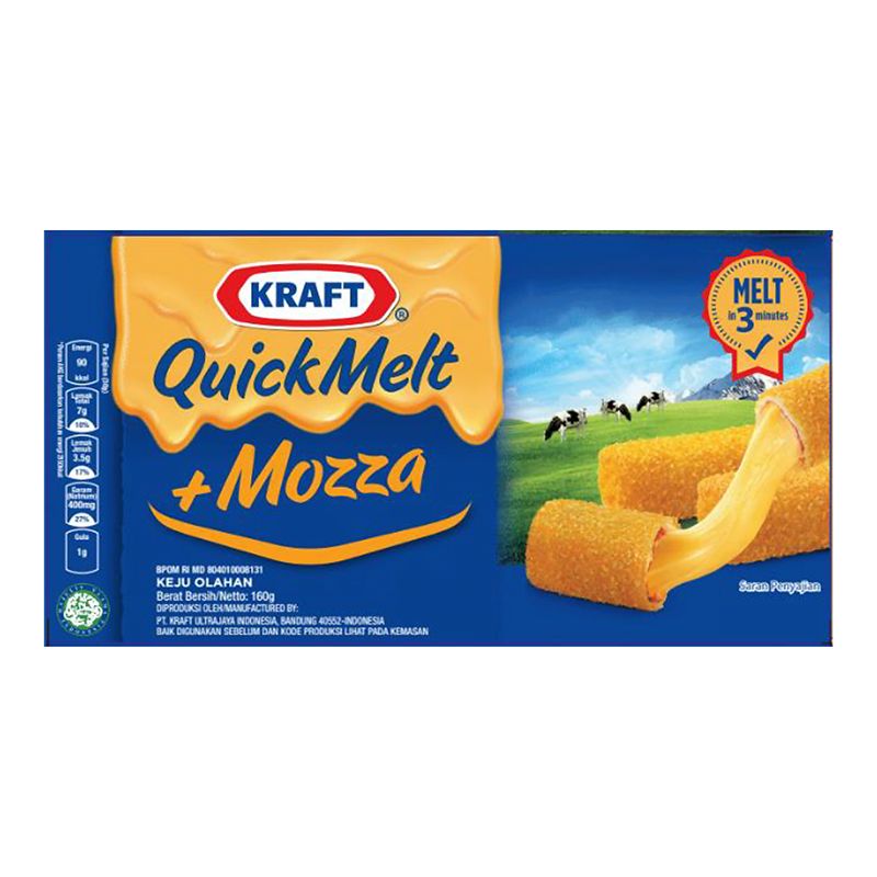 Jual KRAFT Keju Quick Melt Mozza Box 160 g di Seller Alfamidi Official ...