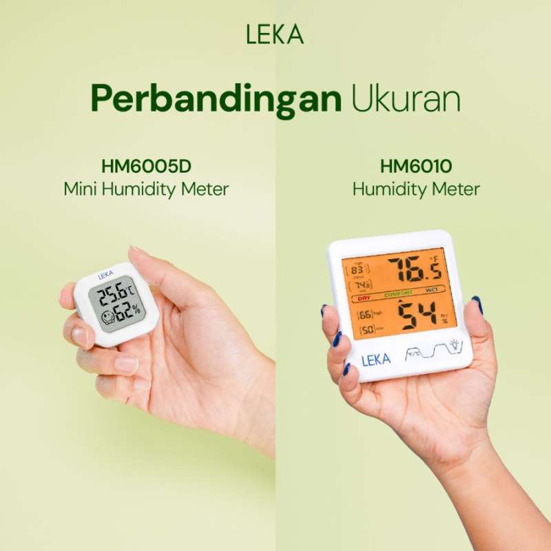 Promo LEKA Hm6005 Mini Humidity Meter - Hygrometer Thermometer Ukur ...