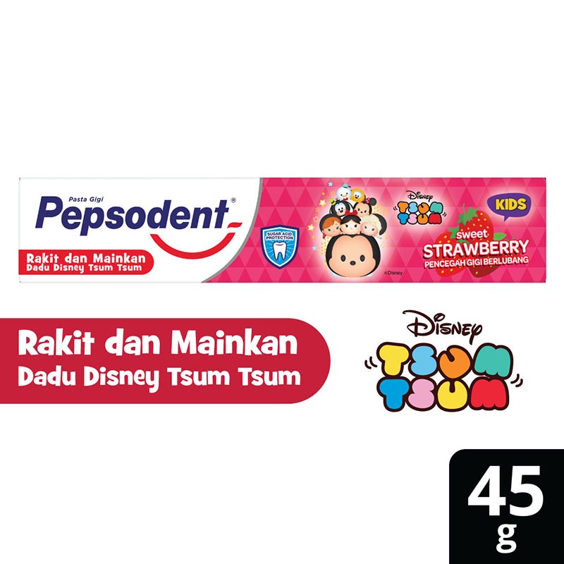 Jual Pepsodent Kids Pasta Gigi Sweet Strawberry 45 g di Seller Alfamidi ...