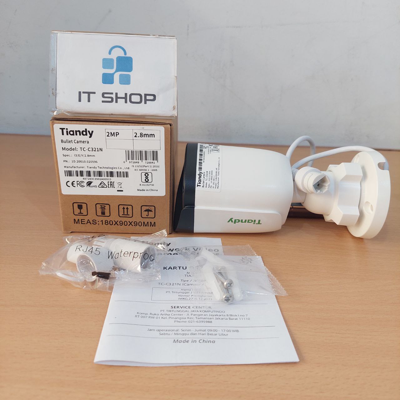 Jual Tiandy Tc-c321n 2.8mm 2mp Fixed Bullet Camera Di Seller It Shop ...