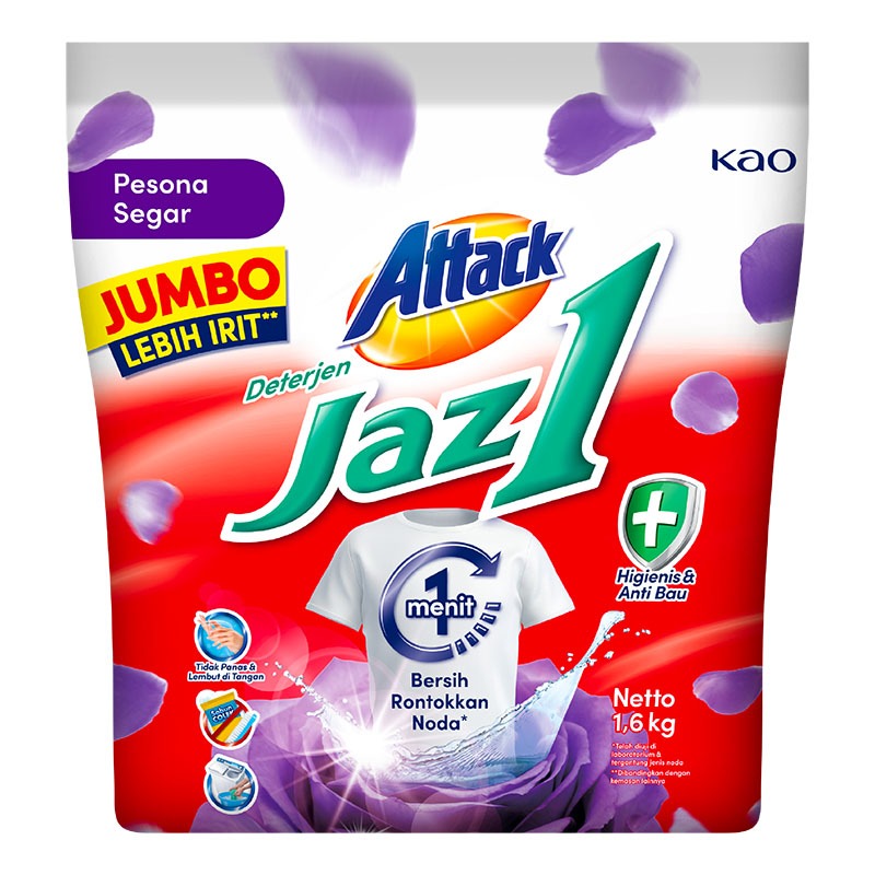 Promo Attack Jaz1 Deterjen Bubuk Pesona Segar 1,6 Kg Diskon 9% Di Seller Alfamidi - Alfamidi ...