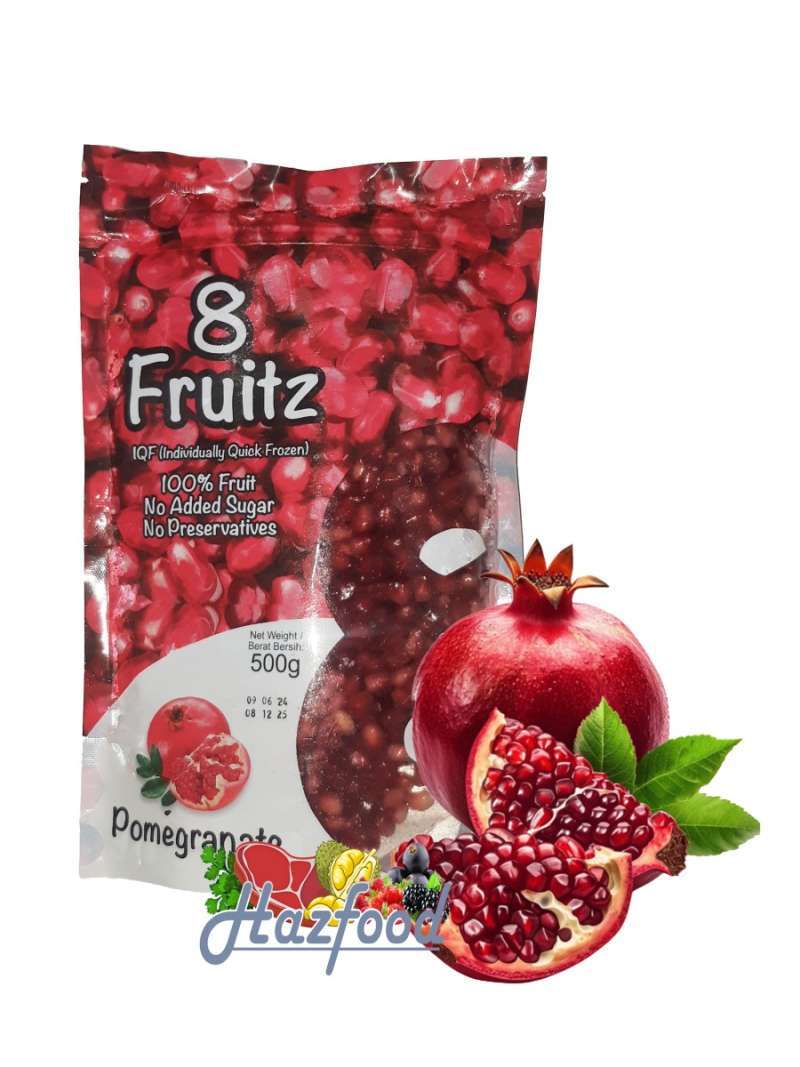 Jual 8 Fruitz Pomegranate Iqf 500 Gr | Pomegranate Frozen Di Seller ...