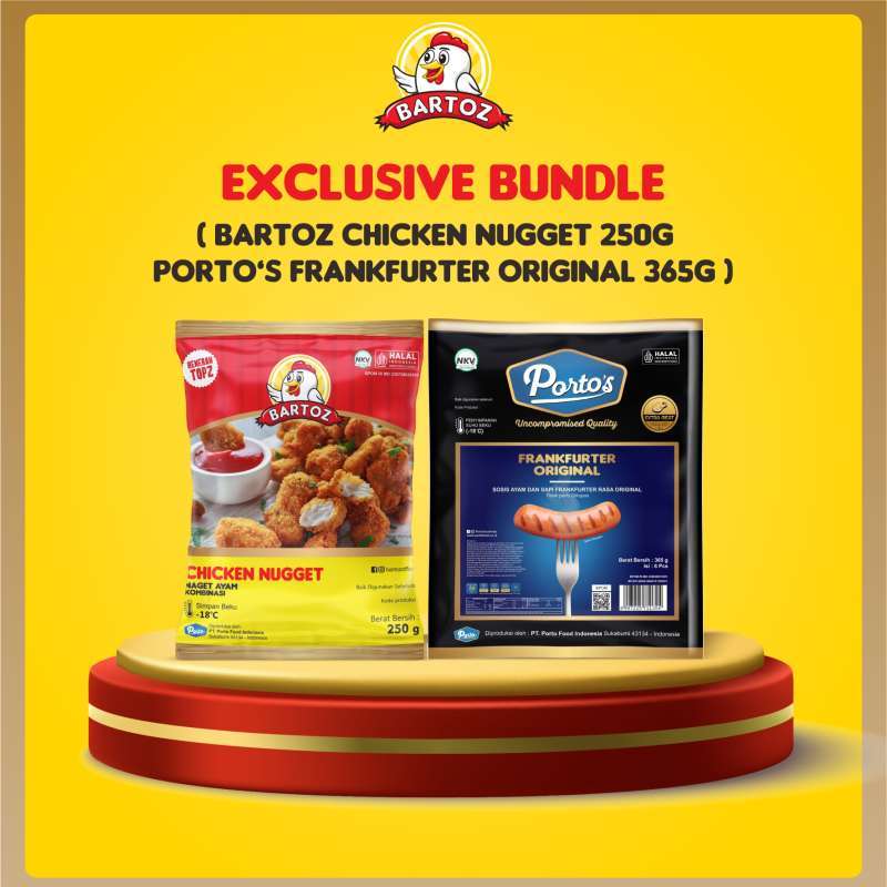 Jual Exclusive Bundle Porto's Frankfurter & Bartoz Chicken Nugget ...
