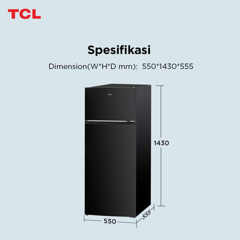 Promo Tcl Kulkas 2 Pintu (refrigerator) - Kapasitas 235l - Electronic ...