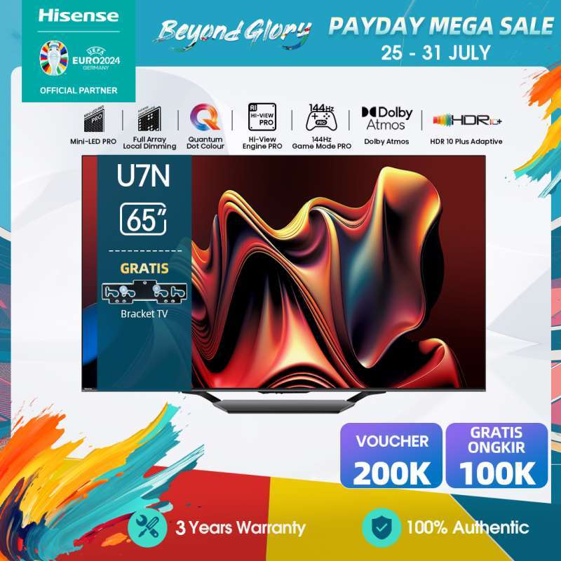 Jual Hisense 65 Inch - 65u7n - 4k Mini Led Quantum Dot Uled The ...