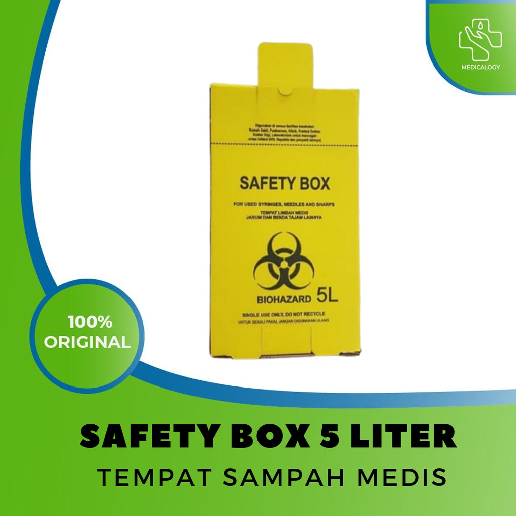 Promo Safety Box Bio Hazard Tempat Sampah Medis [5 L] Diskon 9% Di ...