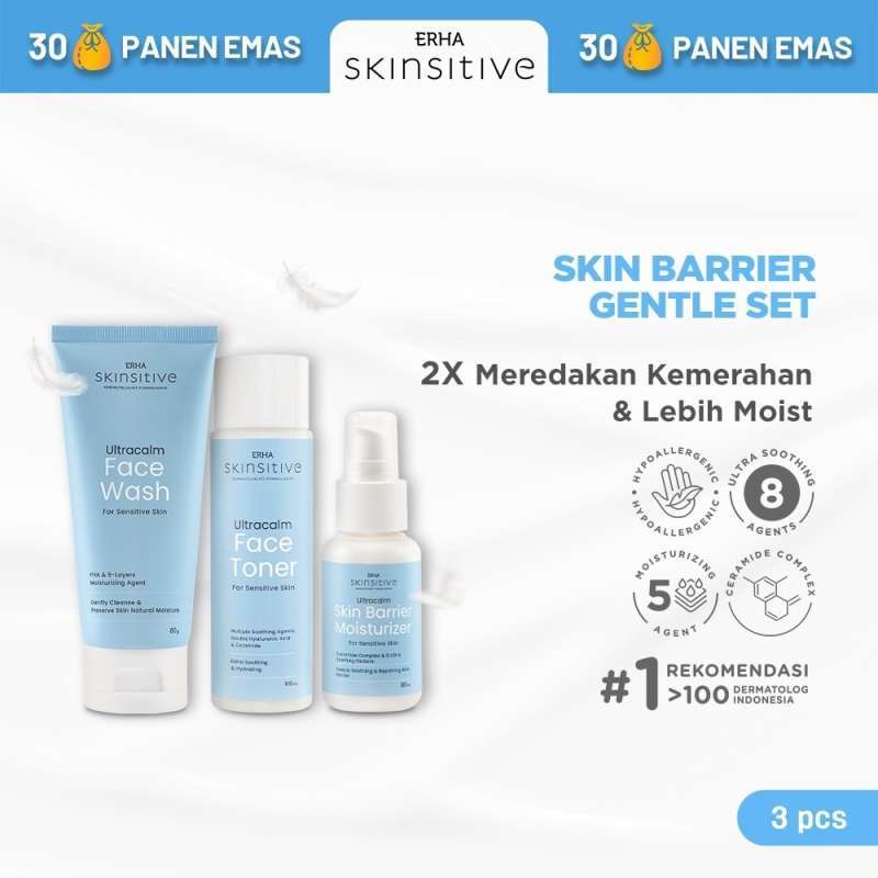 Jual Erha Skinsitive Skin Barrier Gentle Set - Paket Wajah Sensitif ...