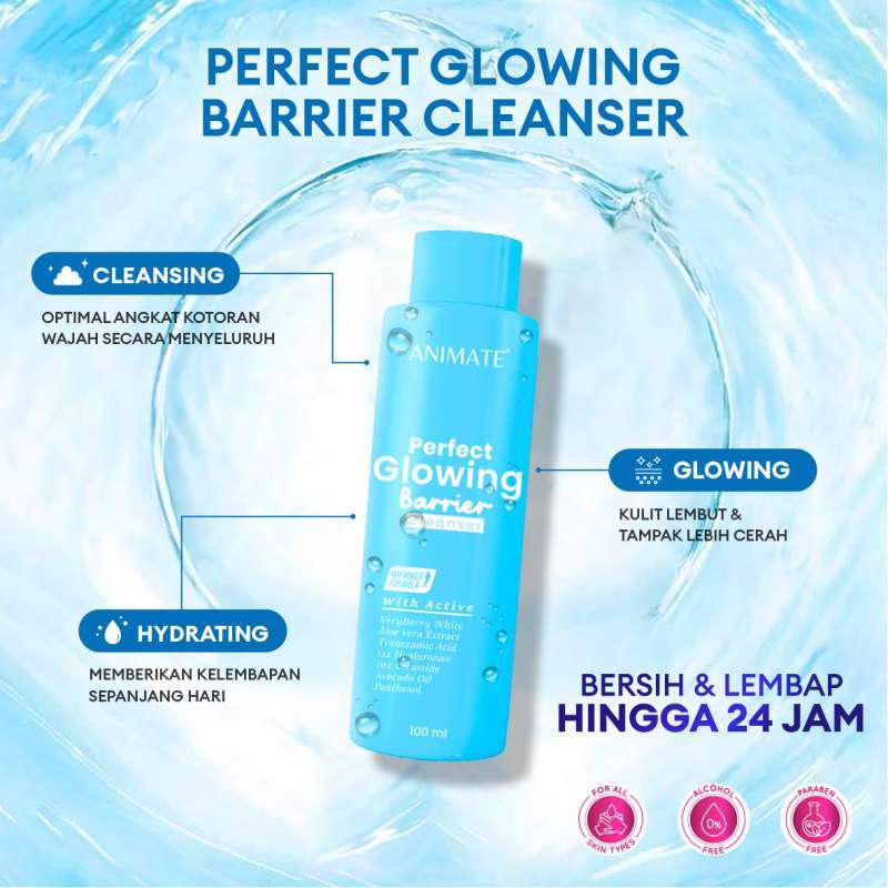 Jual [free Animate Lip Cream] Animate Perfect Glowing Barrier Series ...