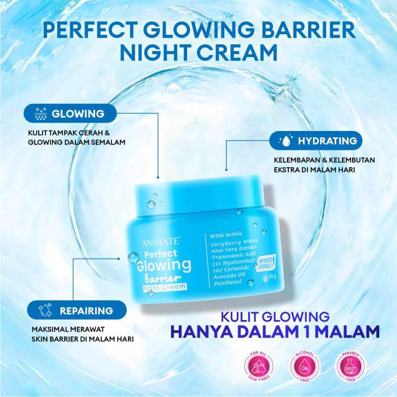 Jual [free Animate Lip Cream] Animate Perfect Glowing Barrier Series ...