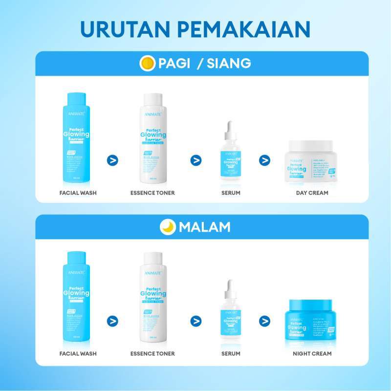Jual [free Animate Lip Cream] Animate Perfect Glowing Barrier Series ...