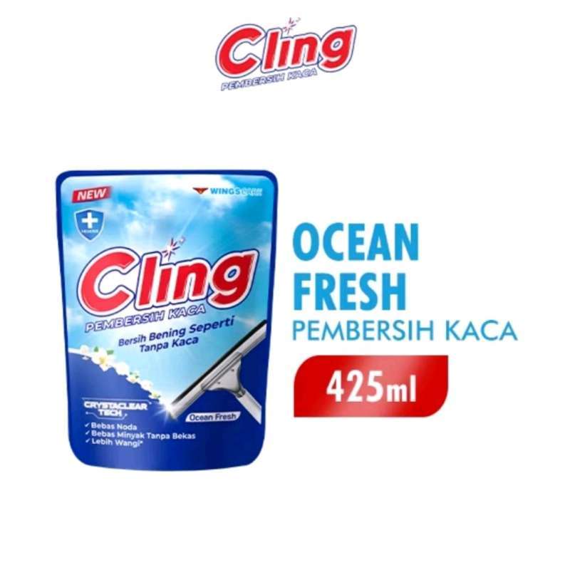 Jual Cling Pembersih Kaca 425ml Glass Cleaner 425 Ml - Biru Di Seller ...