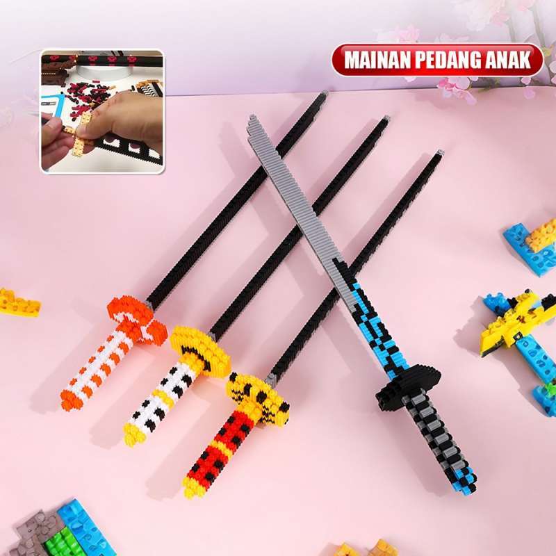 Jual Oem Sk-m357 Mainan Pedang Block Mini Diy Bricks Balok Susun ...
