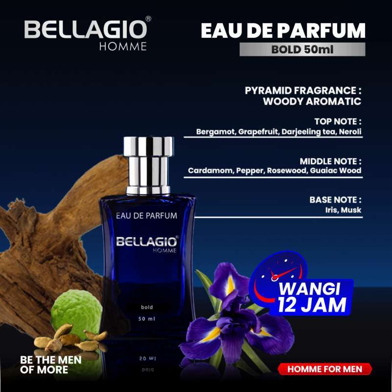 Promo Bellagio Bold Black Edt Parfum Pria [50 Ml] Diskon 20% Di Seller ...