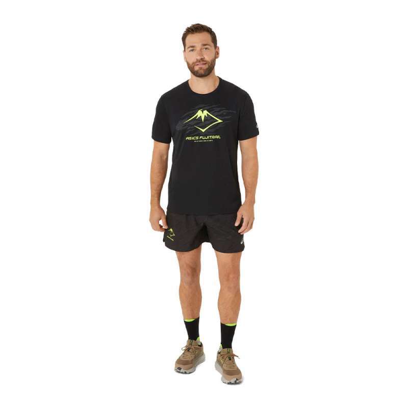 Jual Asics Men Fujitrail Logo Ss Top Regular -2011c981.002 - Xl P ...