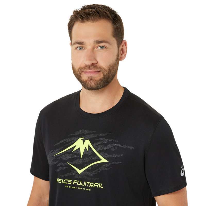 Jual Asics Men Fujitrail Logo Ss Top Regular -2011c981.002 - Xl P ...