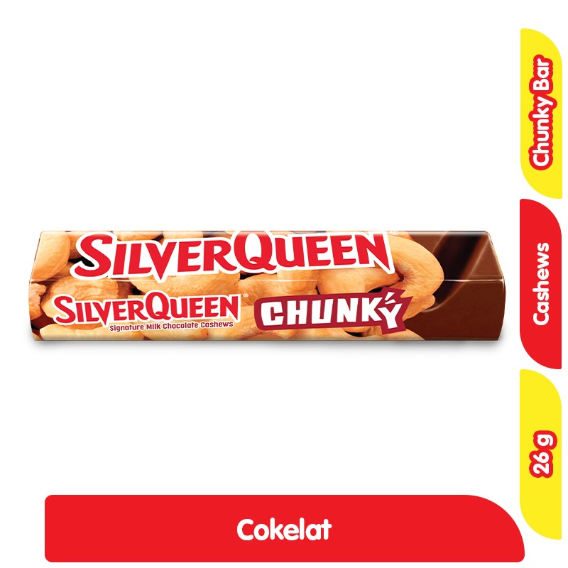 Jual Silverqueen Chunky Bar Cokelat Cashew 26 G Di Seller Alfamart ...
