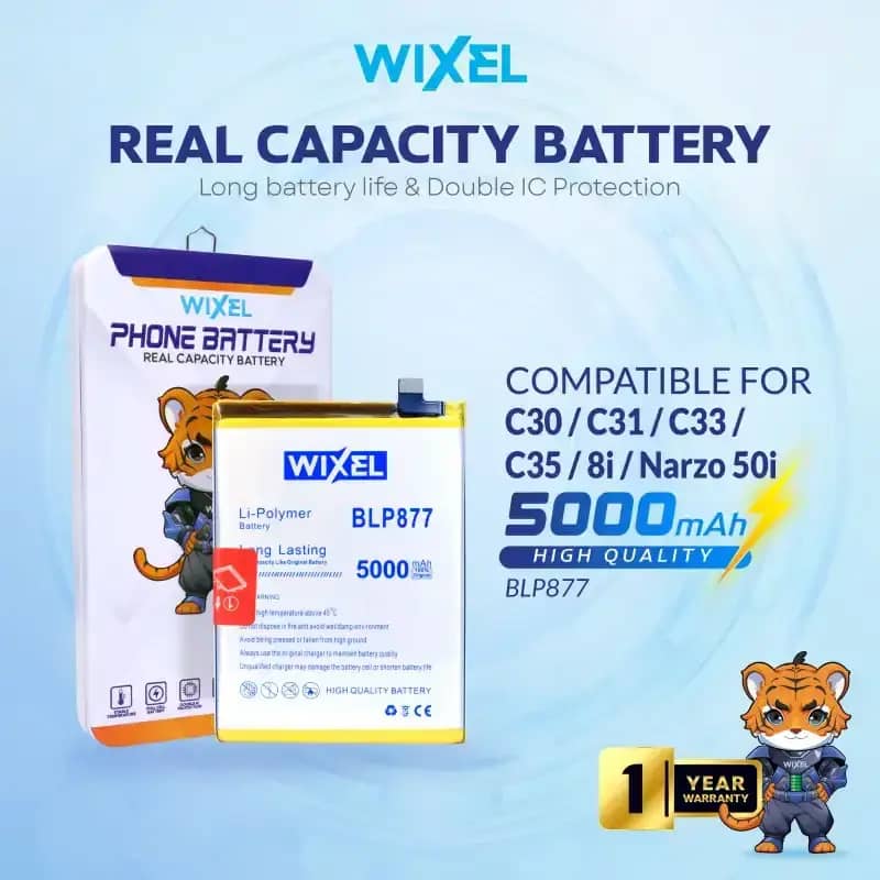 Promo Wixel Baterai Realme 8 / 8i / C30 / C31 / C33 / C35 Blp877 Double ...