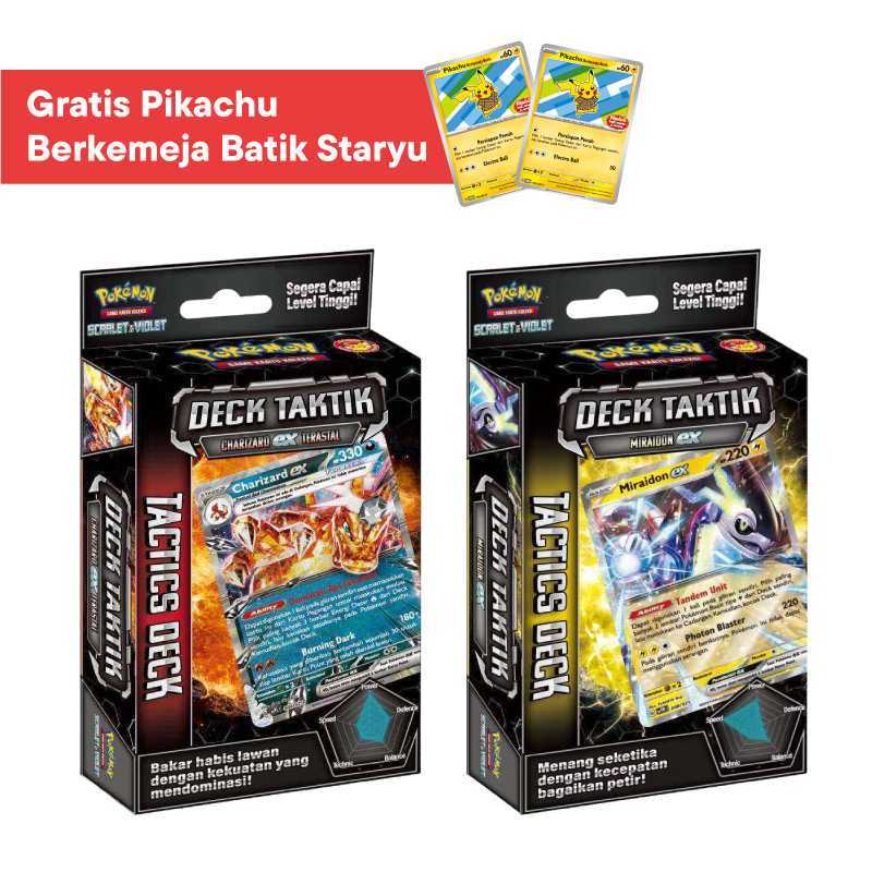 Jual Starter Deck Taktik Pokemon Indonesia Charizard - Svtl + Miraidon ...