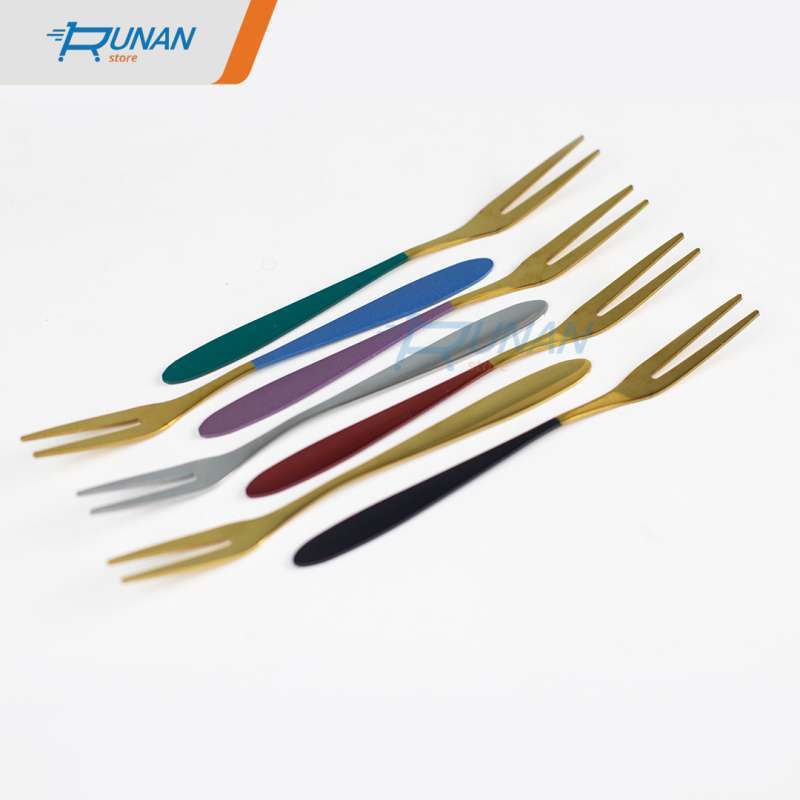 Jual Dessert Fork Garpu Buah Set Estetik - Garpu Dessert Cafe - Garpu ...