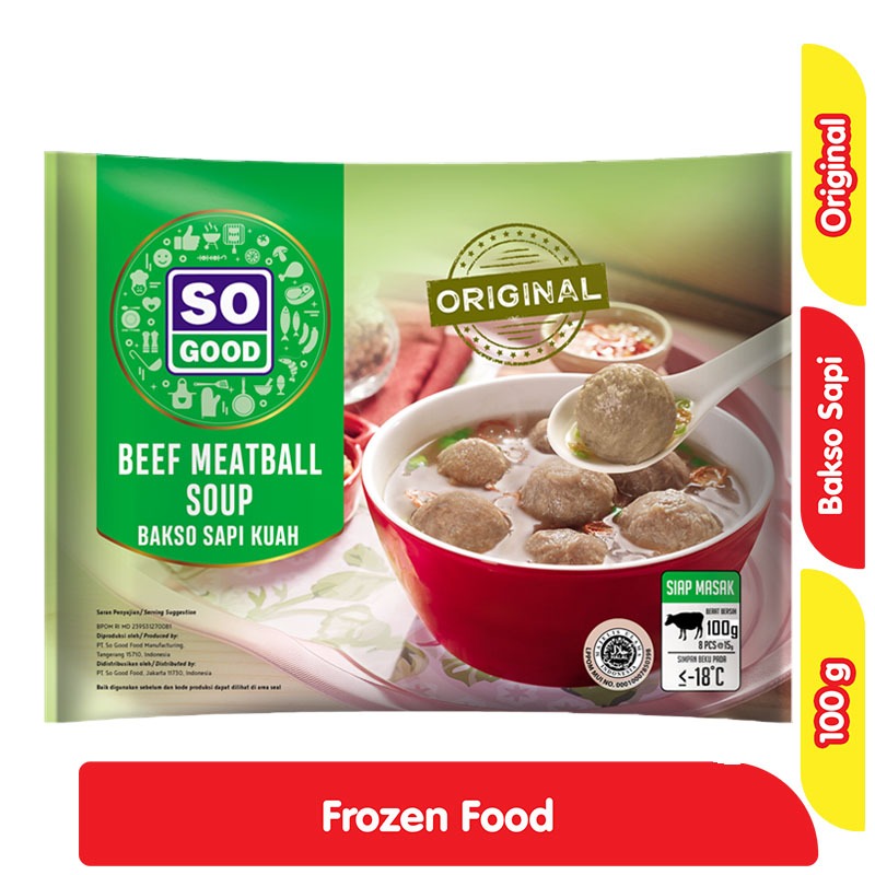 Jual SO GOOD Bakso Kuah Instant Sapi 100 g di Seller Alfamart Click ...