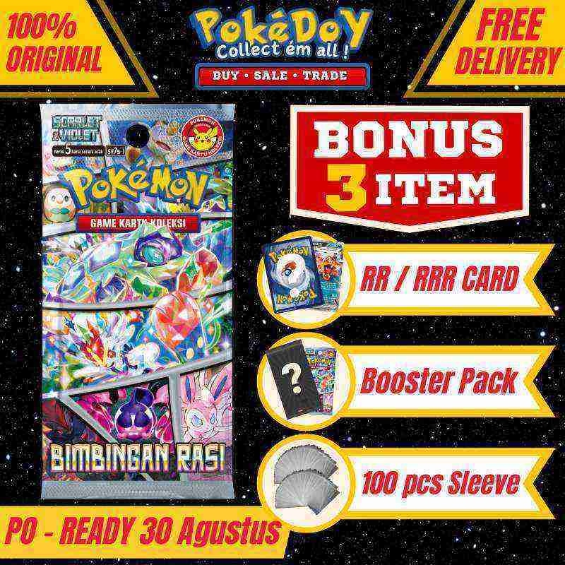 Jual New Bimbingan Rasi Booster Pack Box Kartu Pokemon Indonesia Sv7s ...