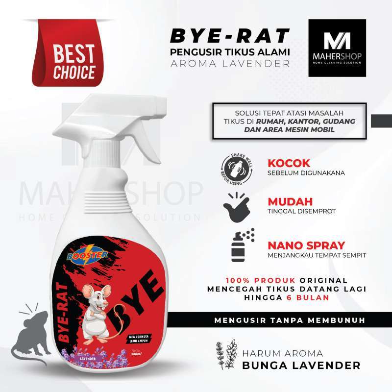 Promo Bye Rat Obat Semprotan Pembasmi Pengusir Tikus Alami Rumah Mobil ...