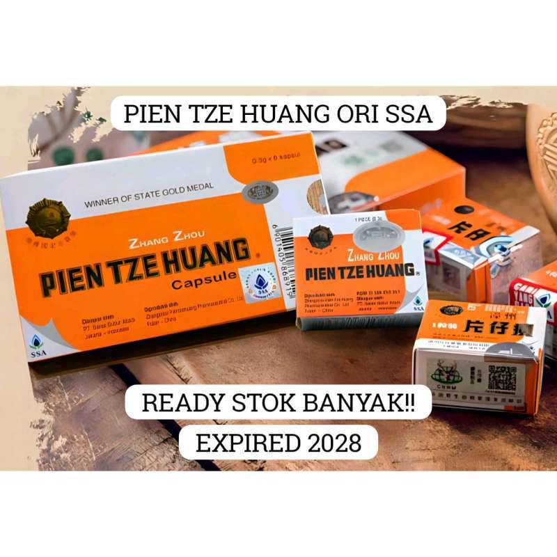Promo Pien Tze Huang Asli Original Free Tumbuk 6 Kapsul Obat Pasca ...