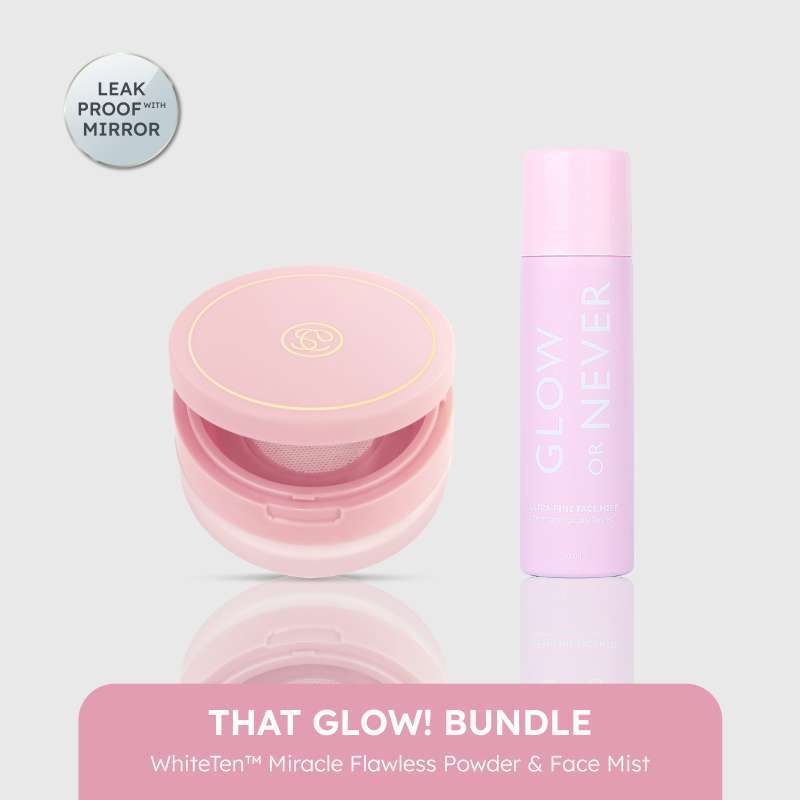 Promo Sasc That Glow! Bundle - Whiteten Miracle Flawless Powder & Glow Mist - Beige (old) Diskon ...