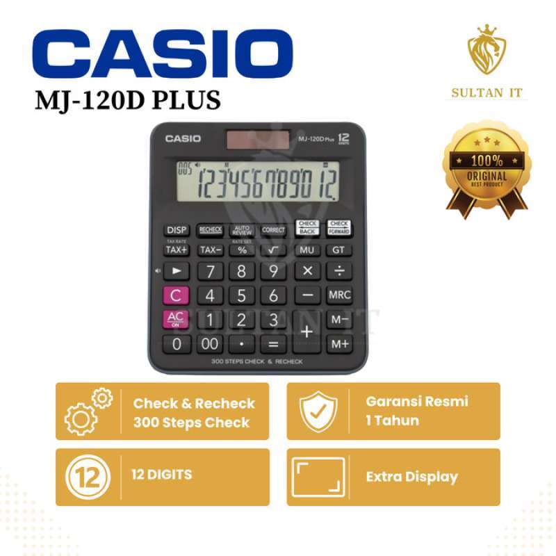 Promo Casio Mj 120d Plus Calculator Diskon 16% Di Seller Sultan.it ...