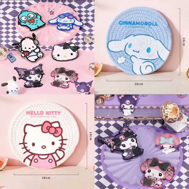 Jual Tatakan Sanrio Cinnamoroll Hello Kitty Kuromi My Melody Pochacco ...