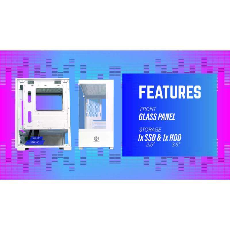 Jual Casing Pc Cube Gaming Sang M-atx/itx Tempered Glass Gaming Case ...