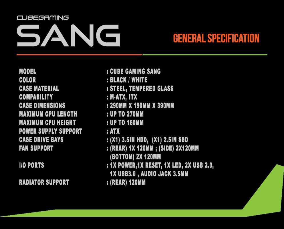 Jual Casing Pc Cube Gaming Sang M-atx/itx Tempered Glass Gaming Case ...