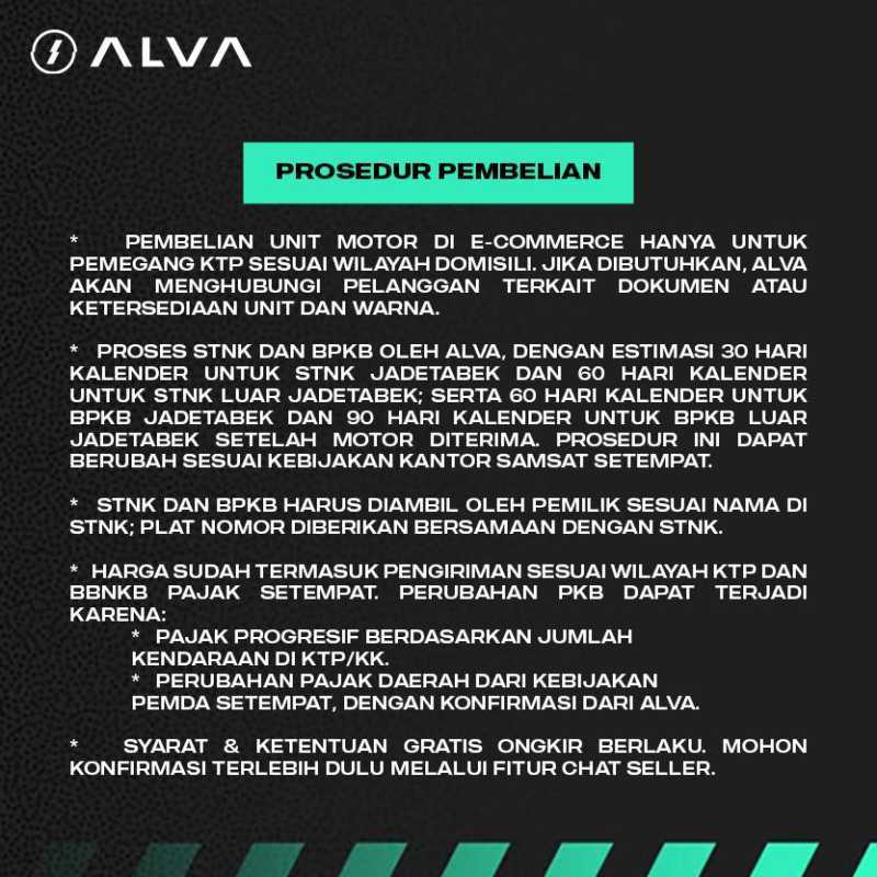 Jual Alva Cervo Sepeda Motor Listrik - 2 Baterai [dengan Bantuan ...