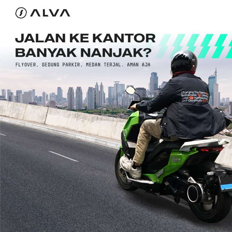 Promo Alva - Alva Cervo Sepeda Motor Listrik 2 Baterai - Halo White ...